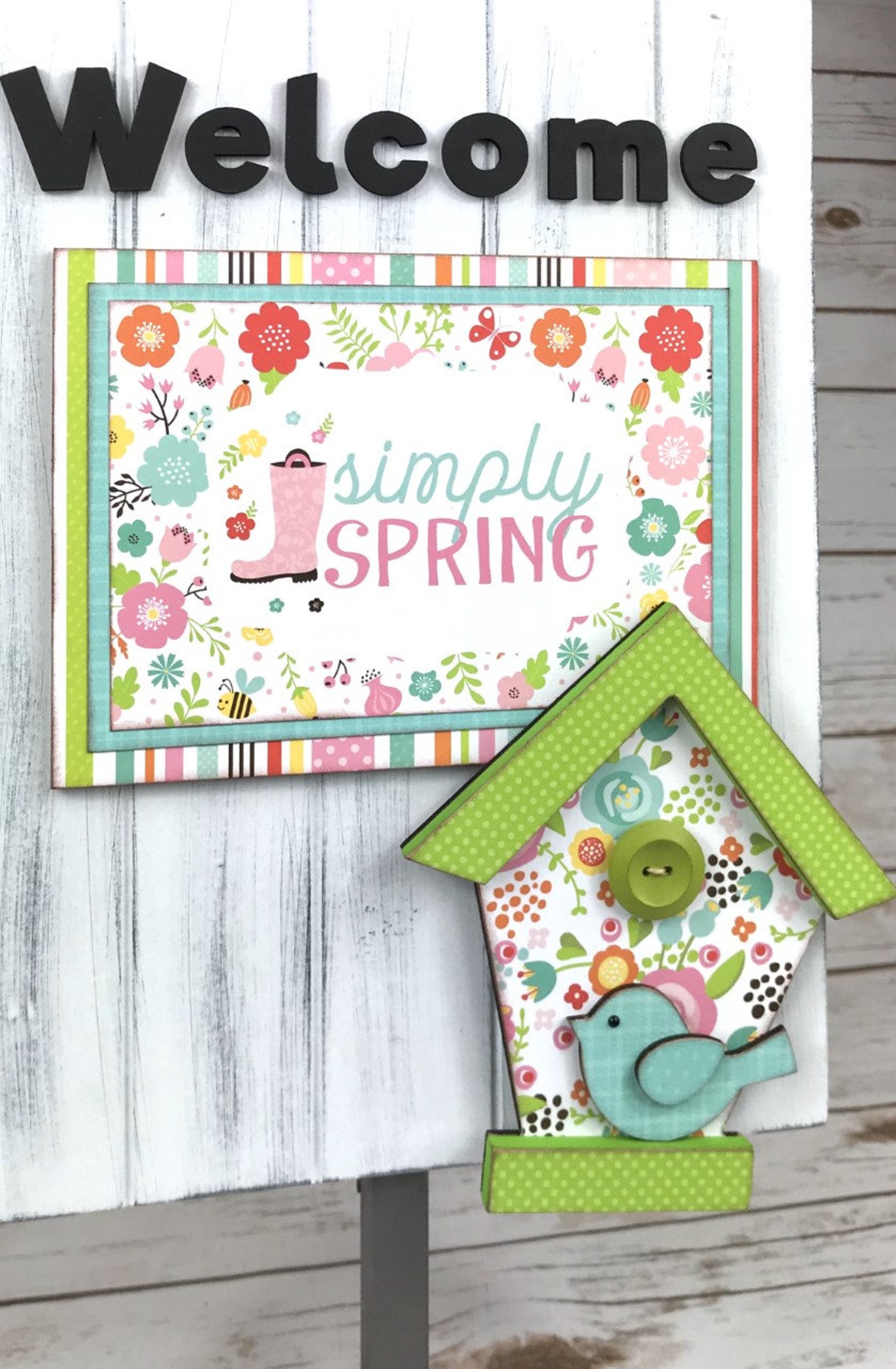 Welcome Sign Stand Wood Home Decor | Etsy