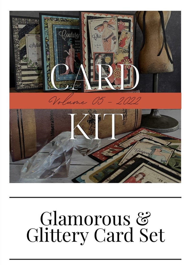 Couture Glamorous & Glittery Cards Graphic 45 DIY Card - Etsy