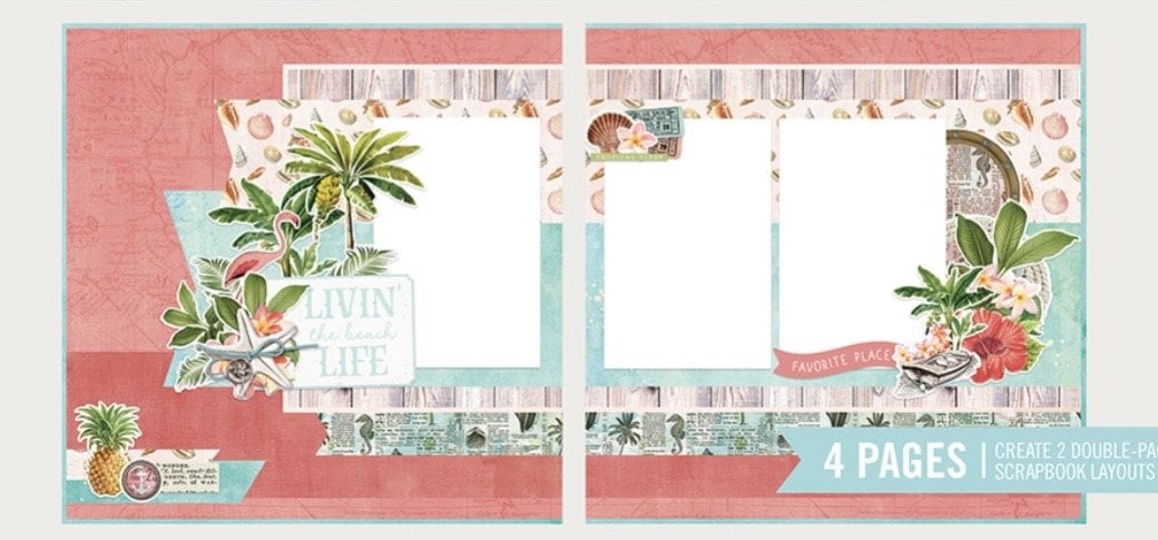 Beachy Simple Stories Simple Pages Page Kit 4-page DIY - Etsy