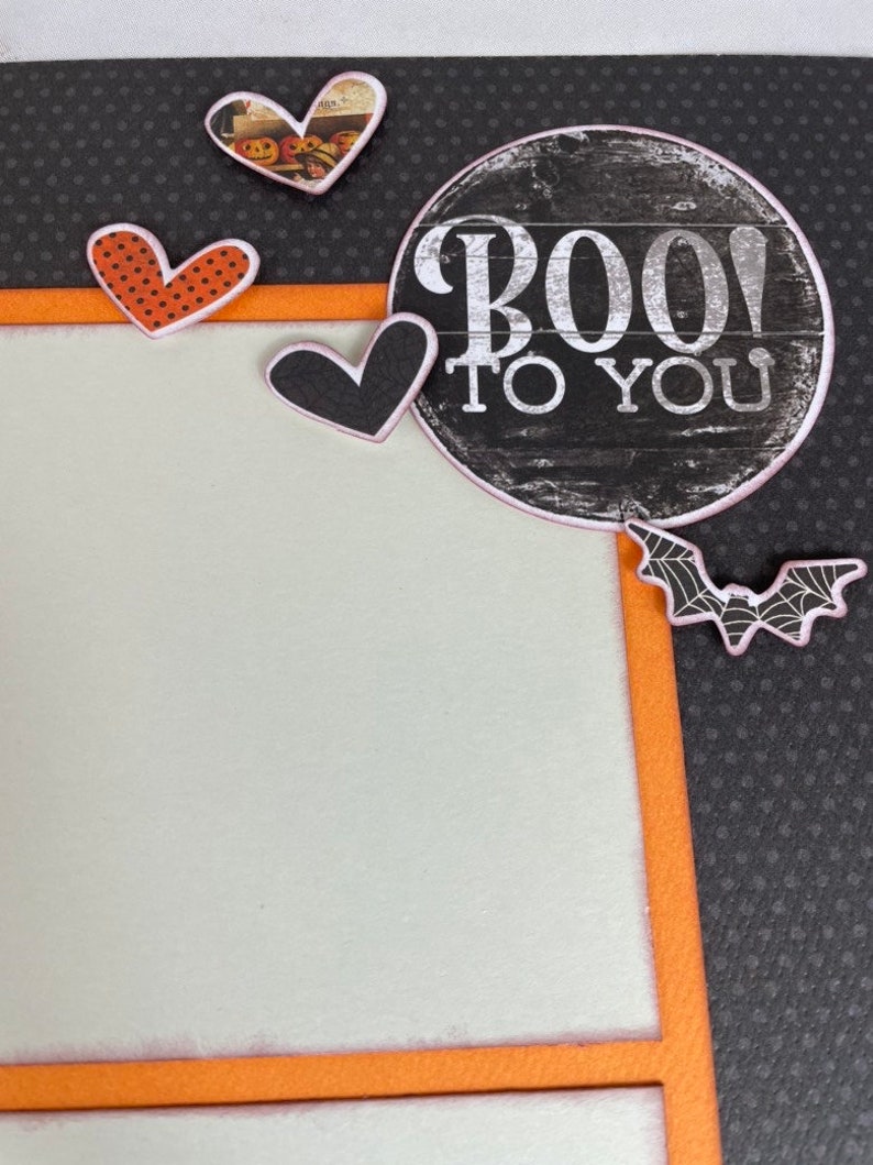 Halloween Boo to You Halloween Layout Simple Pages Series - Etsy