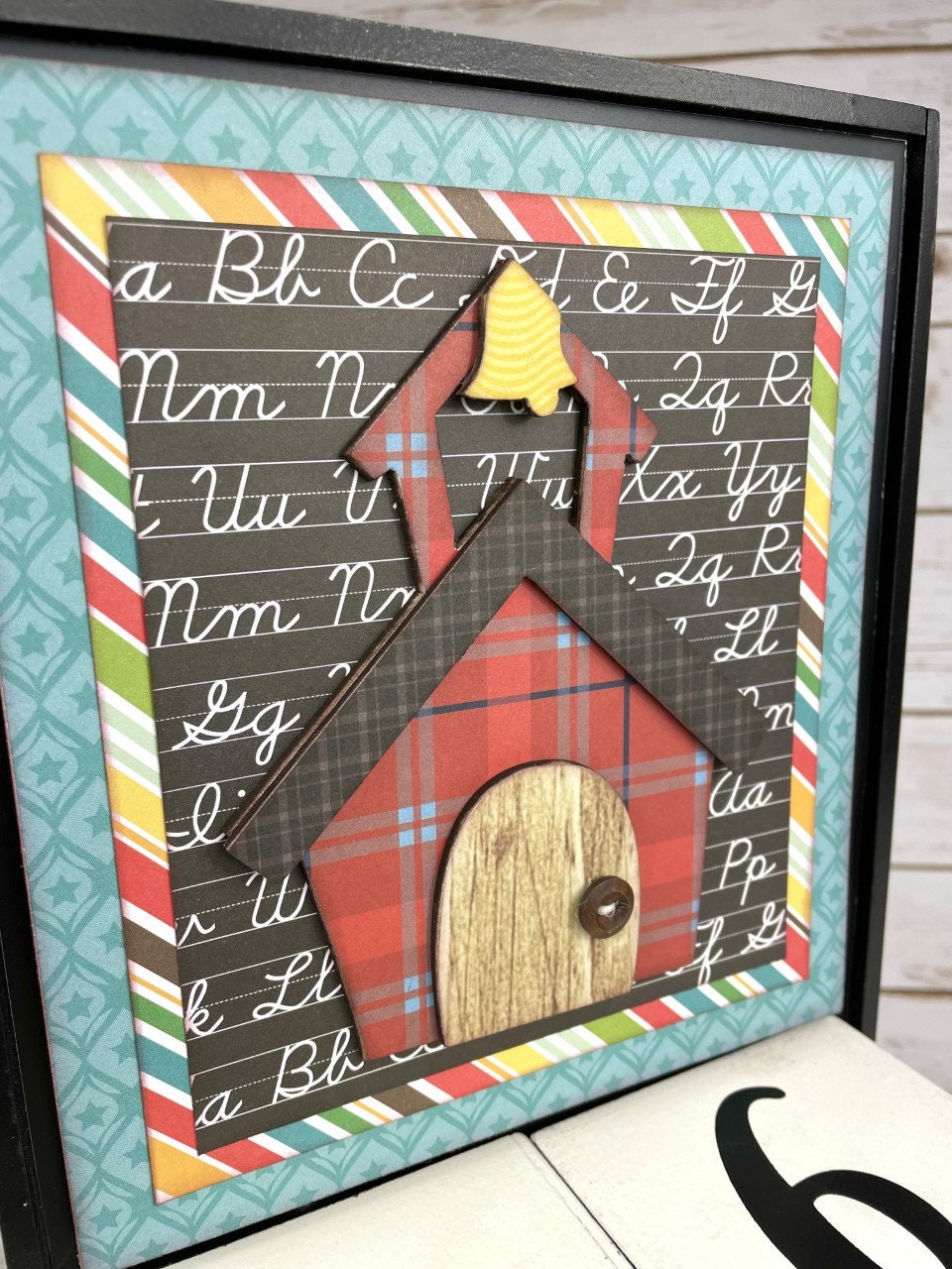 September - Schoolhouse - for Block Calendar / Countdown Calendar - DIY ...