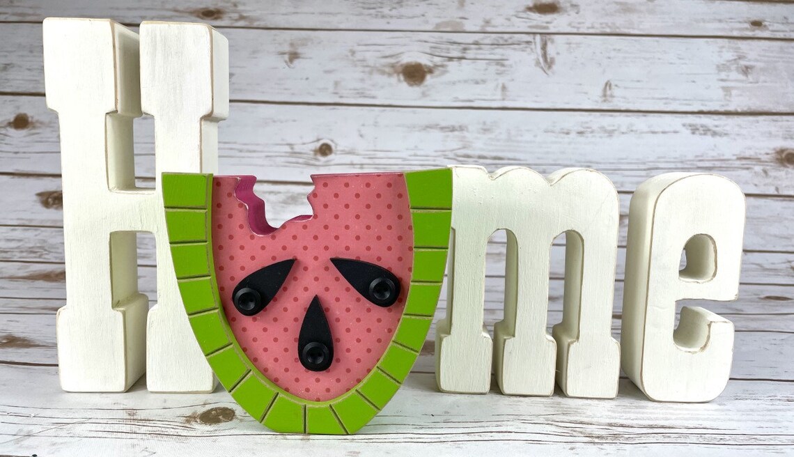 Summer Watermelon Home Wood Decor - Etsy