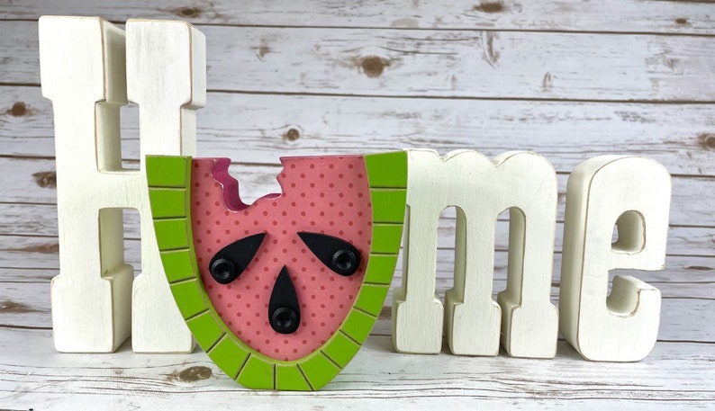 Summer Watermelon Home Wood Decor - Etsy