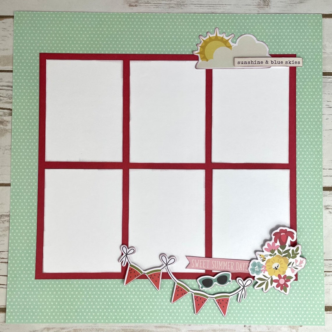 Summer Simple Pages Series 2-page DIY Layout Kit | Etsy