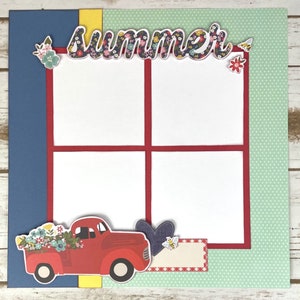 Summer - Simple Pages Series - 2-page DIY Layout Kit - Etsy