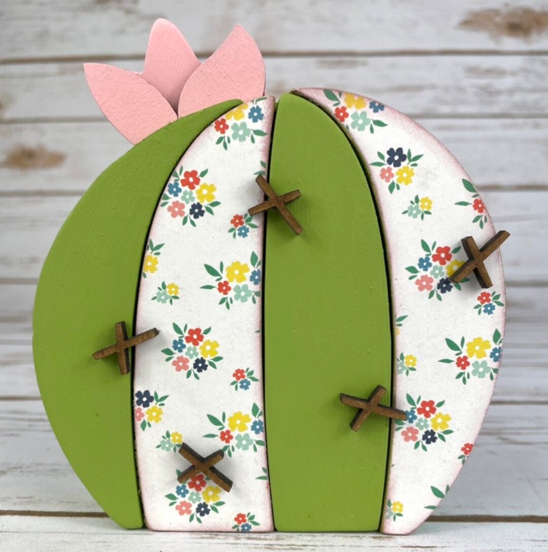 Cactus - Home Wood Decor Kit - Etsy