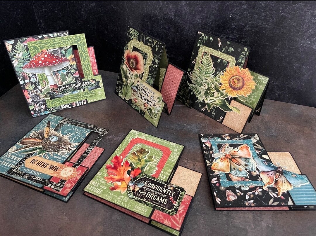 G45 - Life is Abundant - Stair-step Side-fold Cards Set - DIY 6-card ...