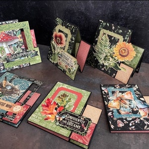 G45 Life is Abundant Stair-step Side-fold Cards Set DIY 6-card and ...