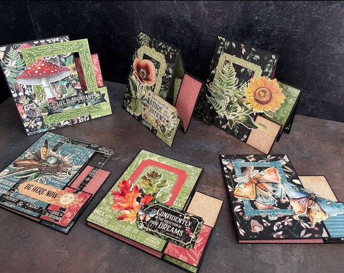 G45 - Life is Abundant - Stair-step Side-fold Cards Set - DIY 6-card ...