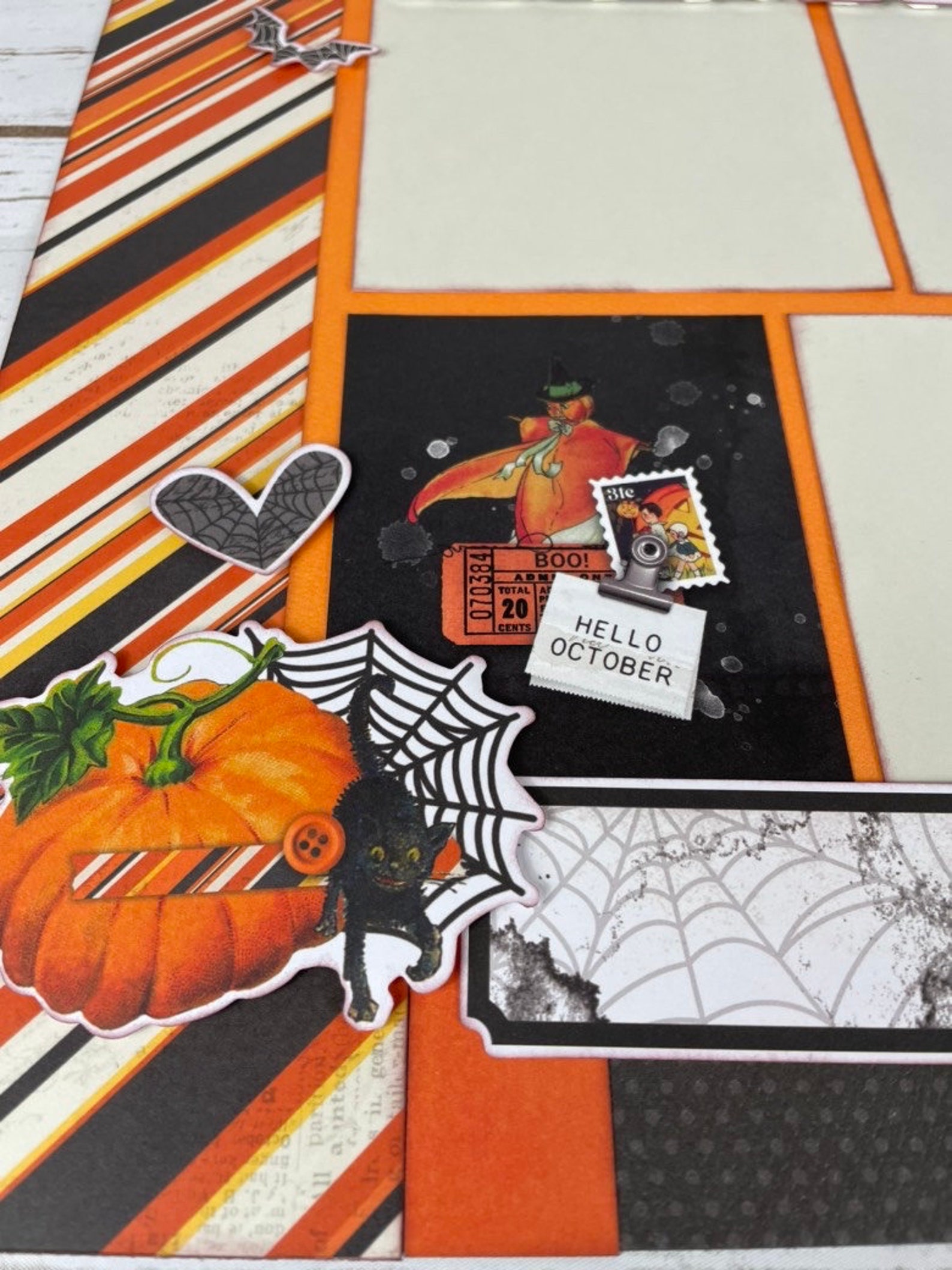 Halloween Boo to You Halloween Layout Simple Pages Series - Etsy