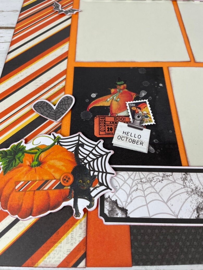 Halloween Boo to You Halloween Layout Simple Pages Series - Etsy