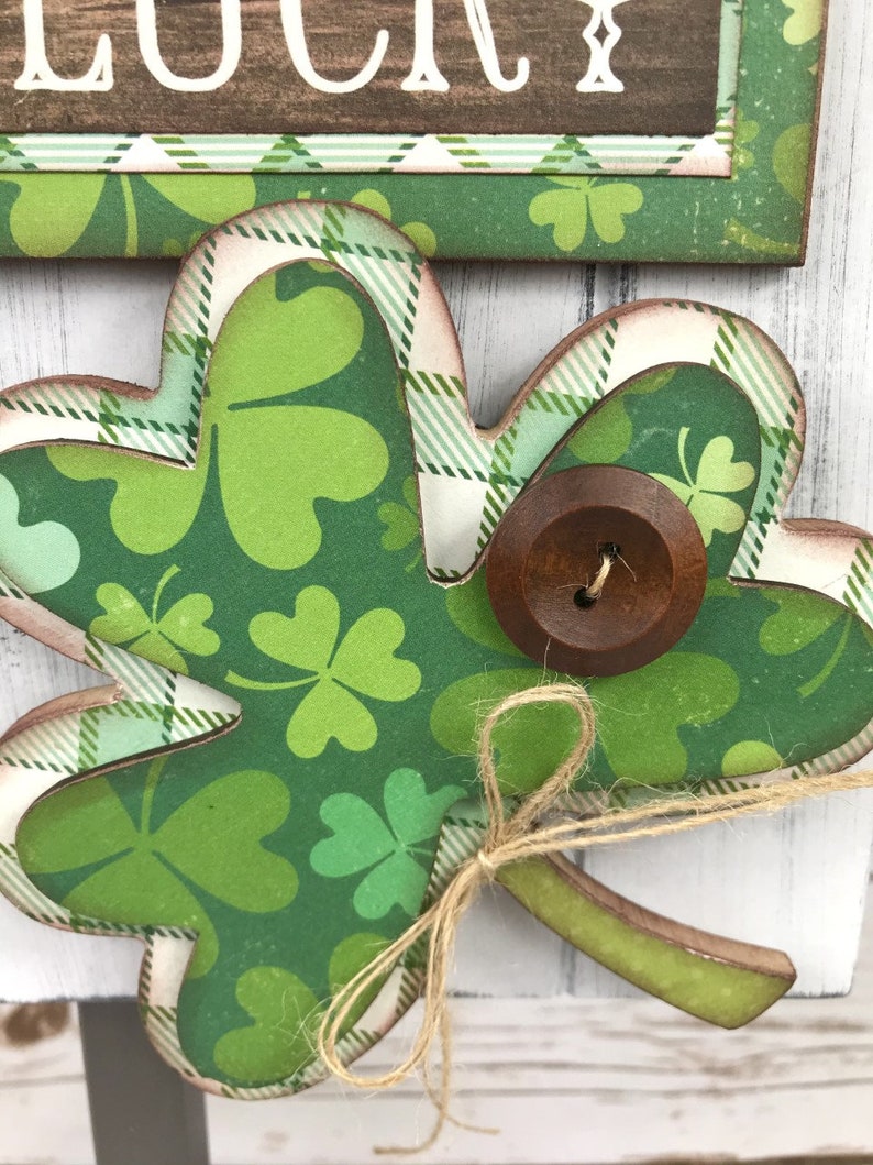 March Lucky Shamrock DIY Welcome Sign Monthly Decor - Etsy