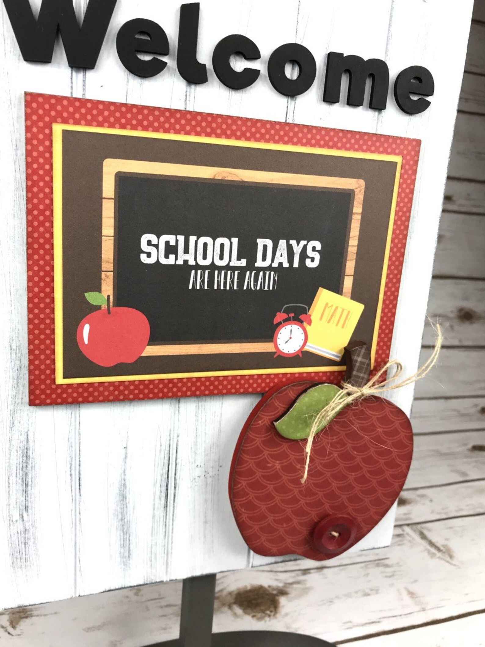 Welcome Sign Stand Wood Home Decor | Etsy