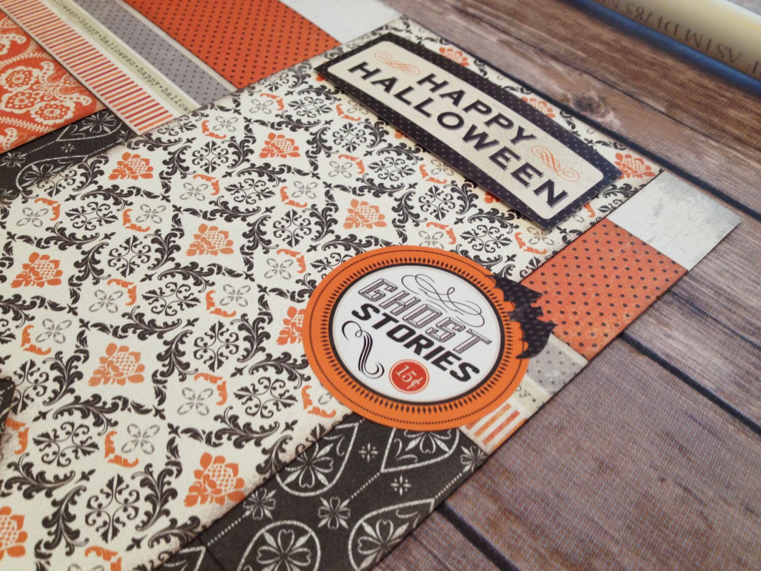 Ghost Stories Pre-cut 2-page 12x12 Scrapbook Layout DIY Kit - Etsy