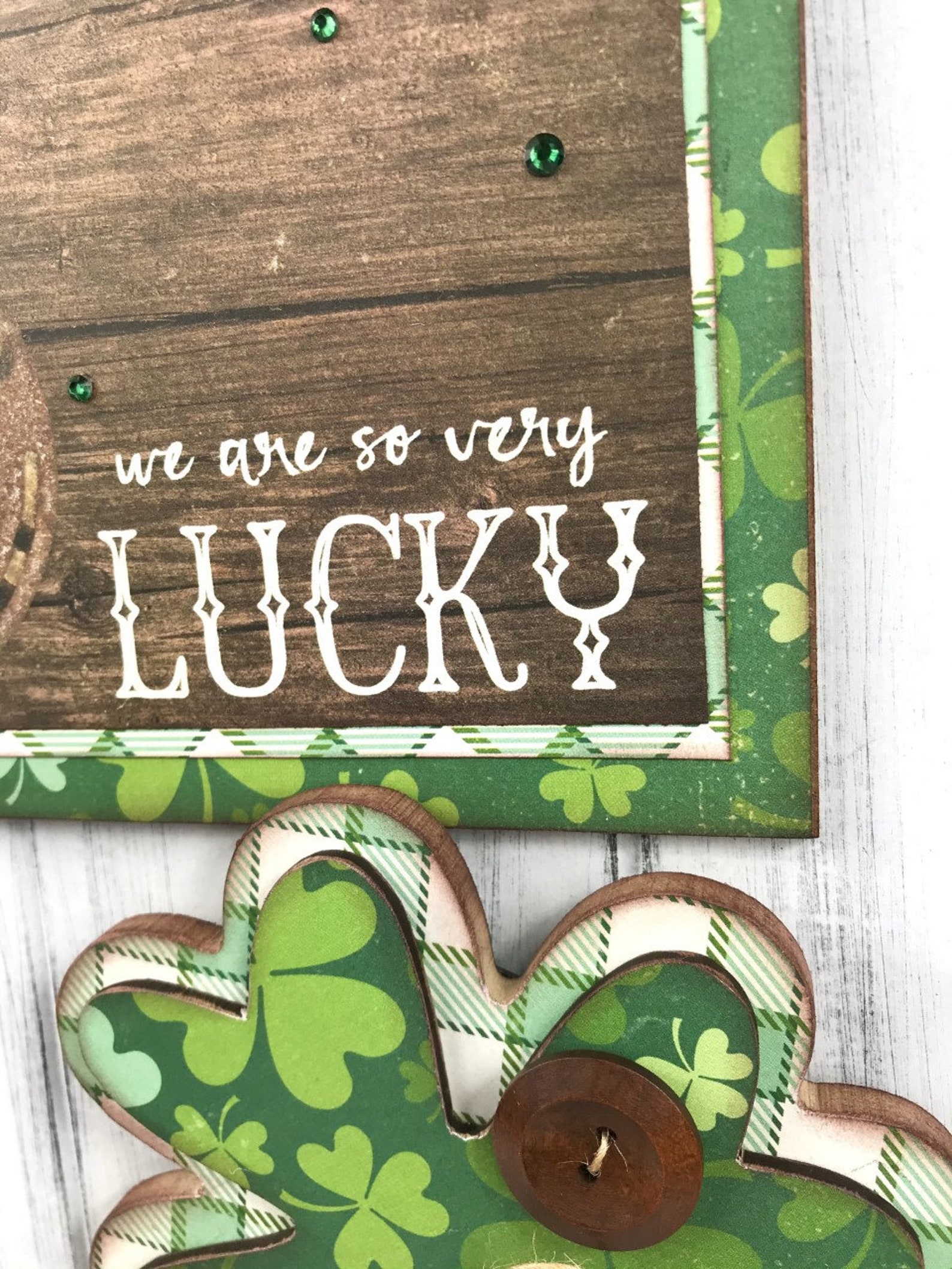 March Lucky Shamrock DIY Welcome Sign Monthly Decor - Etsy