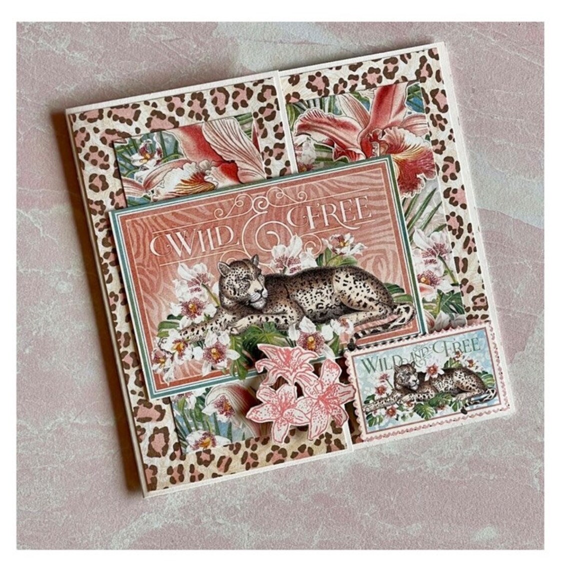 Wild & Free Corner Tuck Cards Graphic 45 DIY Card Set - Etsy