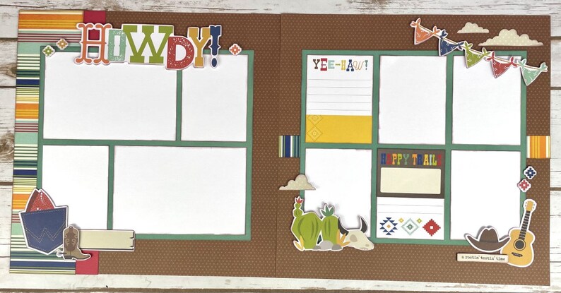 Howdy Simple Pages Series 2-page DIY Layout Kit - Etsy