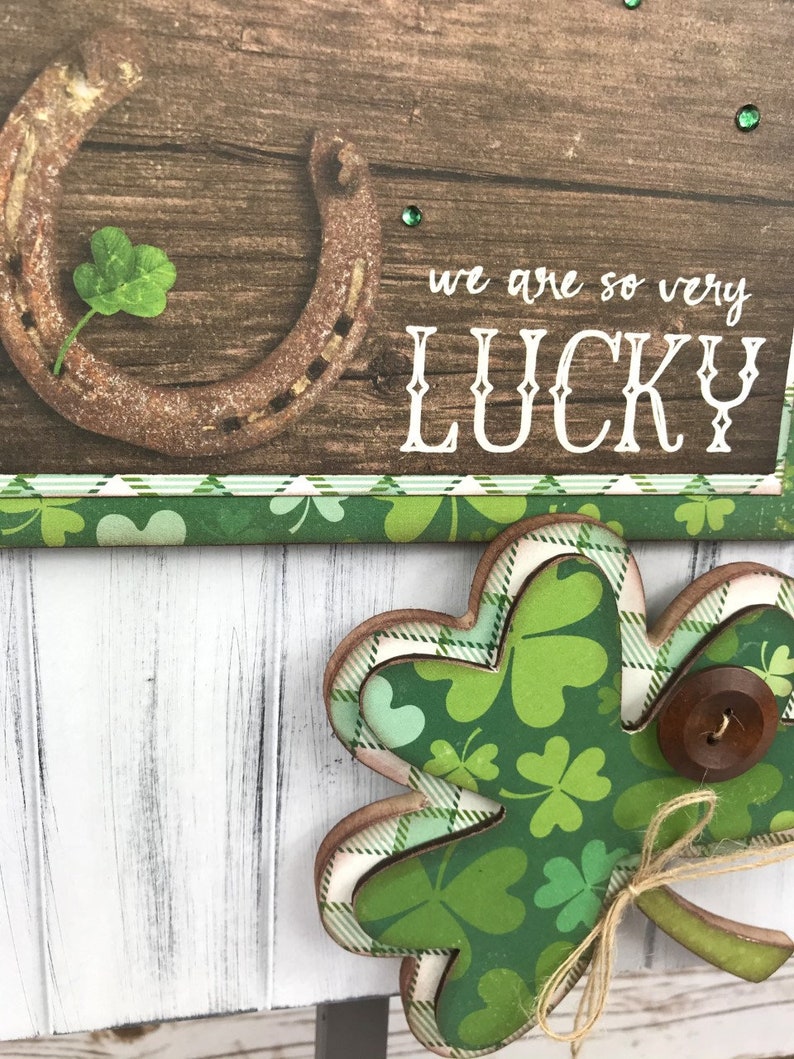 March Lucky Shamrock DIY Welcome Sign Monthly Decor - Etsy