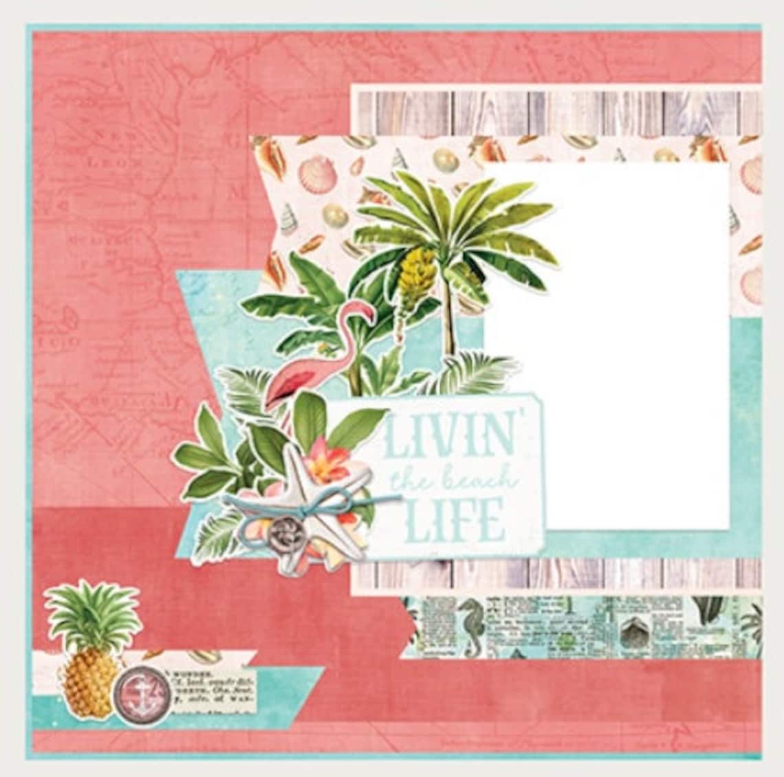 Beachy Simple Stories Simple Pages Page Kit 4-page DIY | Etsy