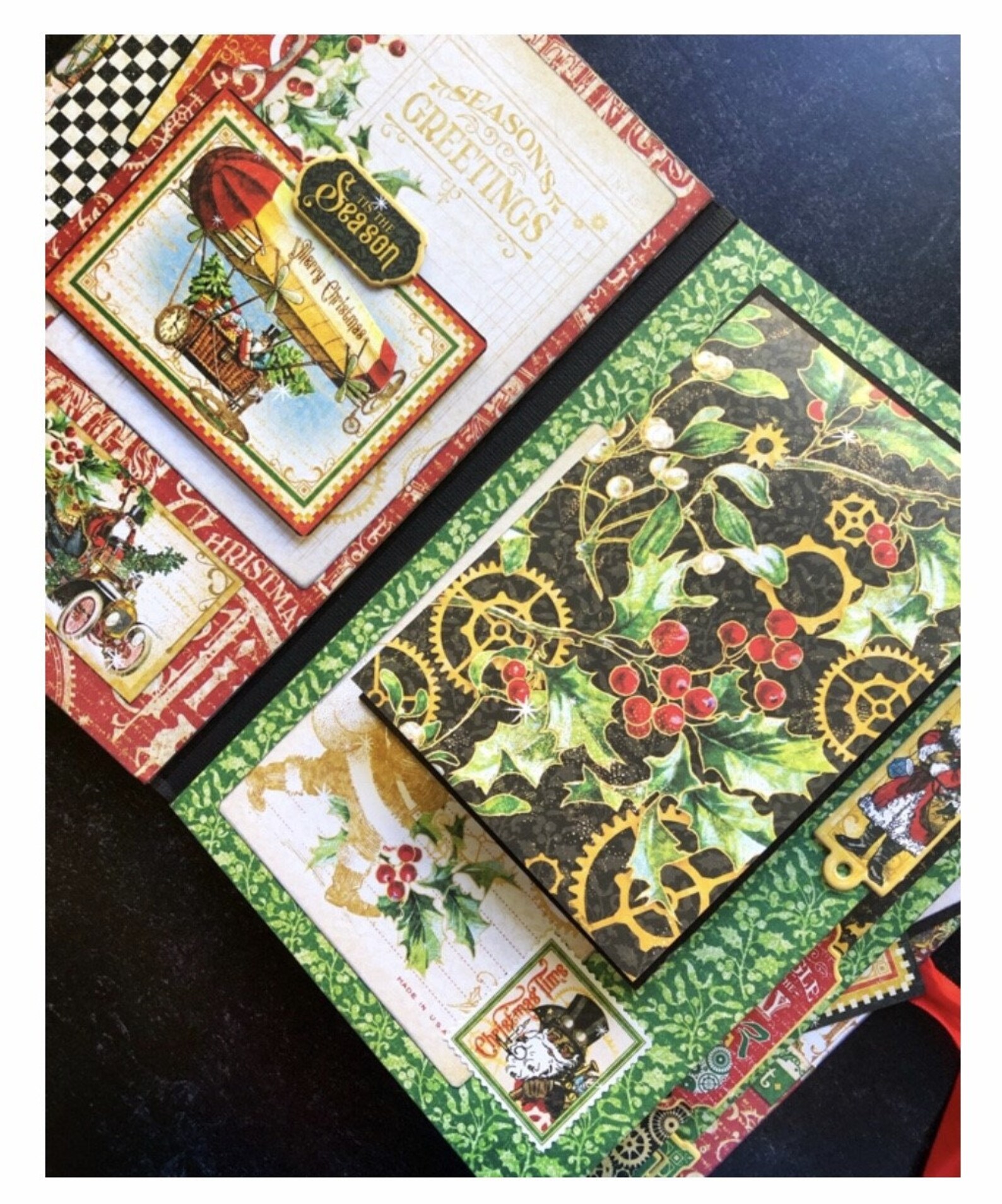 Christmas Time graphic 45 DIY Album & 3 Gift Card Holders - Etsy