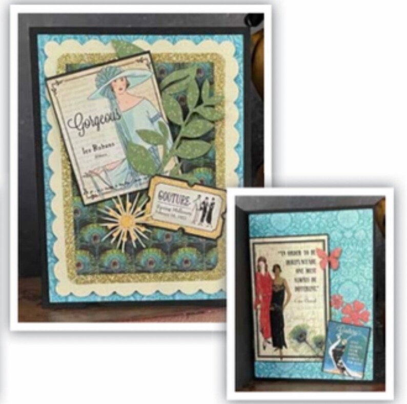 Couture Glamorous & Glittery Cards Graphic 45 DIY Card - Etsy