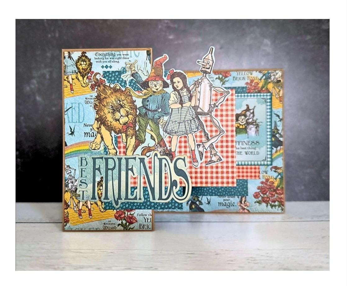 Wonder of Oz - Triple Z-fold DIY Card Kit - Graphic 45 - Etsy