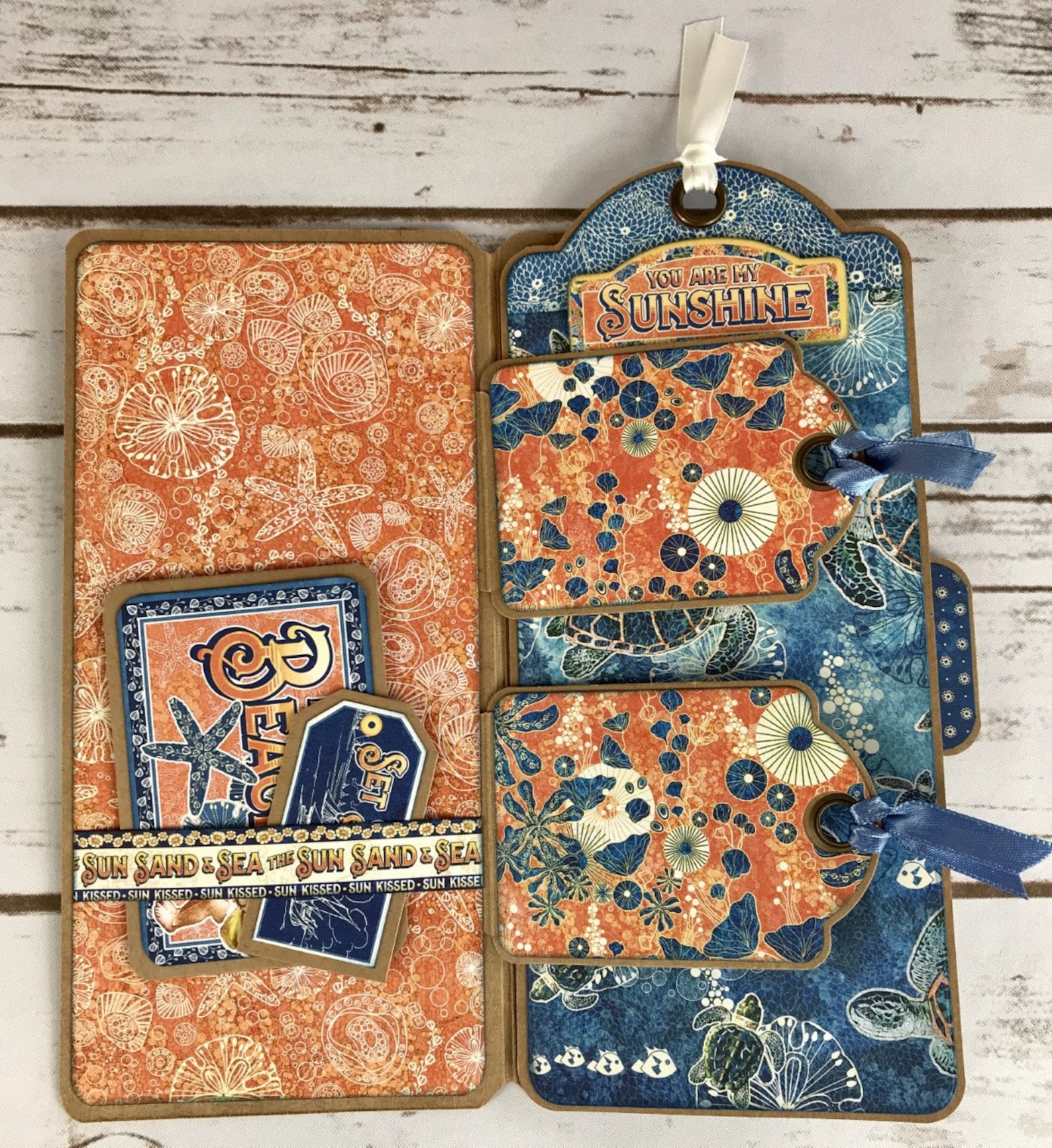 Sun Kissed - Traveler's Journal Mini Album - DIY Graphic 45 Album Kit ...