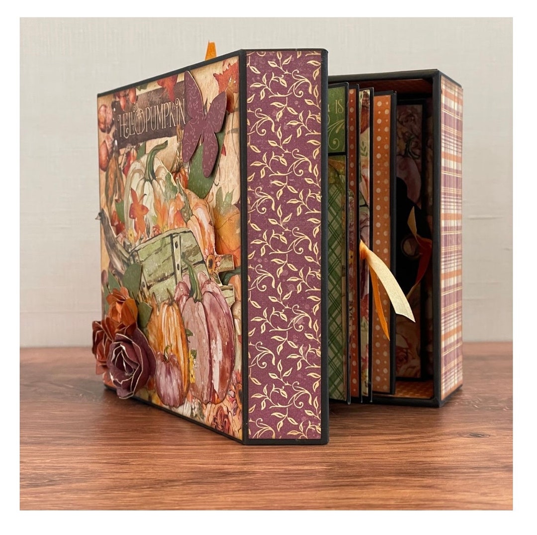 Hello Pumpkin - DIY Autumn Album in a Box - Graphic 45 Album Kit - Etsy