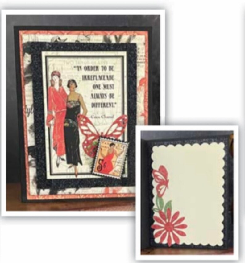 Couture Glamorous & Glittery Cards Graphic 45 DIY Card - Etsy