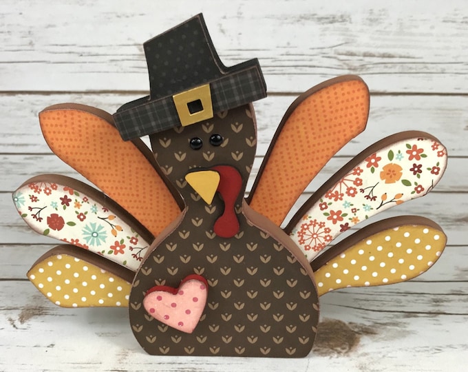 Thankful Turkey - DIY November Interchangeable "o" Wood Decor Kit - Etsy
