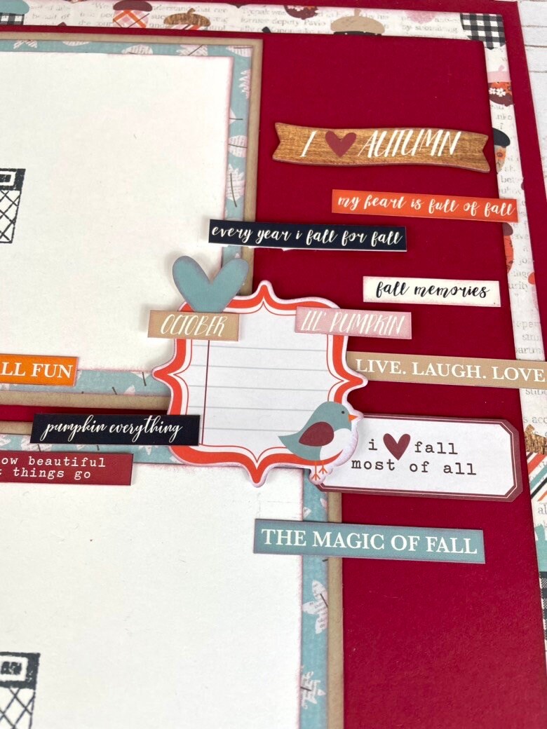 I Love Autumn Forever Fall Layout DIY 1-page 12x12 PRECUT - Etsy