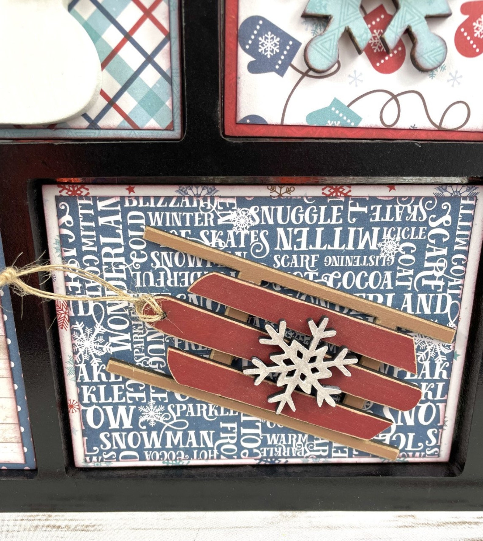January Kit I Love Winter DIY Magnetic Shadow Box Monthly - Etsy