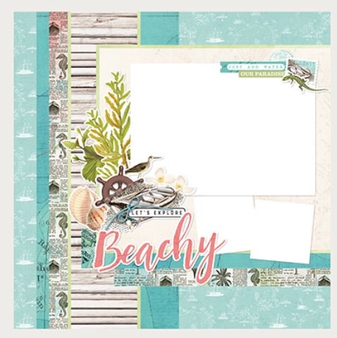 Beachy Simple Stories Simple Pages Page Kit 4-page DIY - Etsy