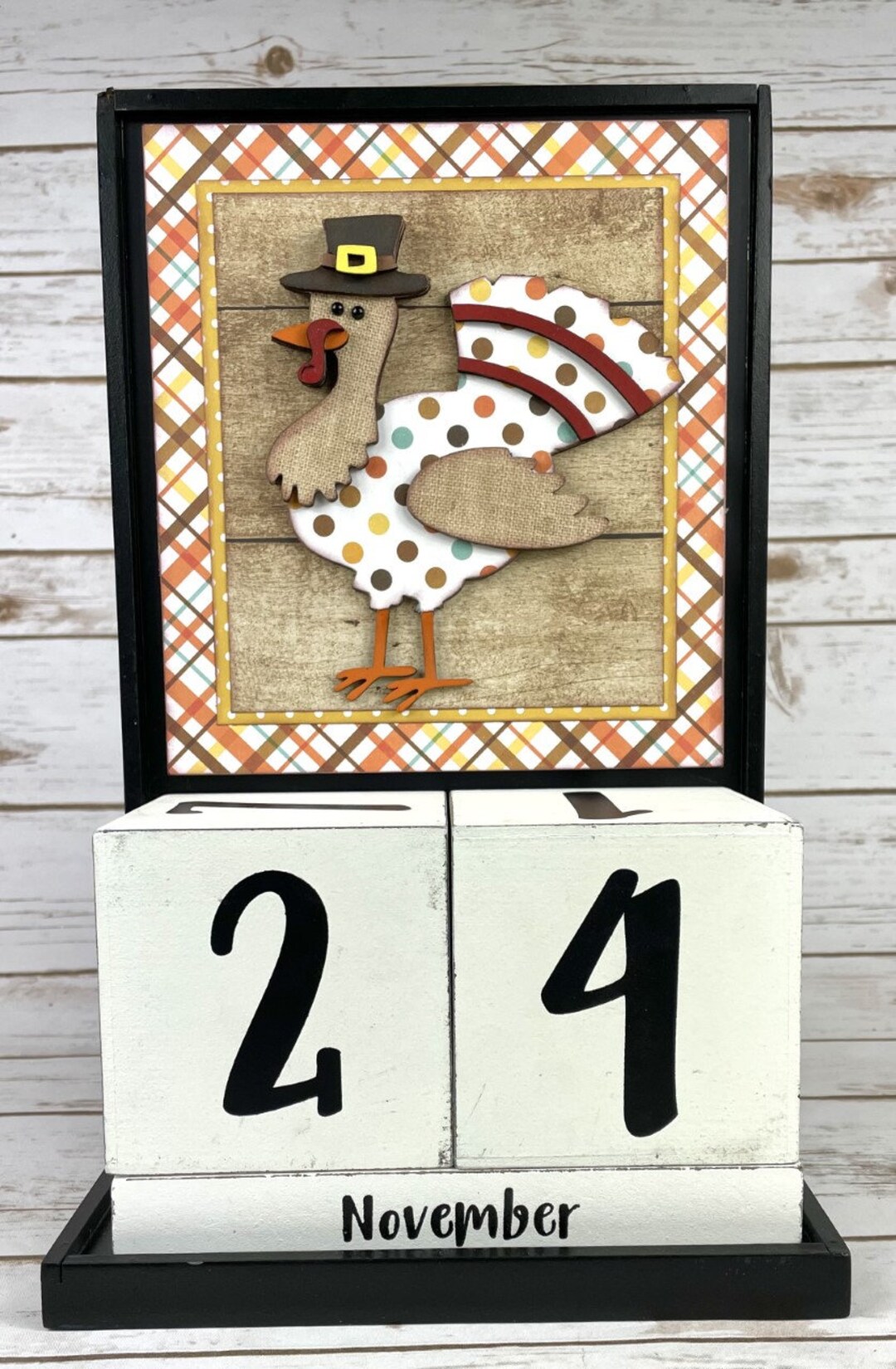 November Thanksgiving Turkey for Block Calendar / Countdown Calendar ...