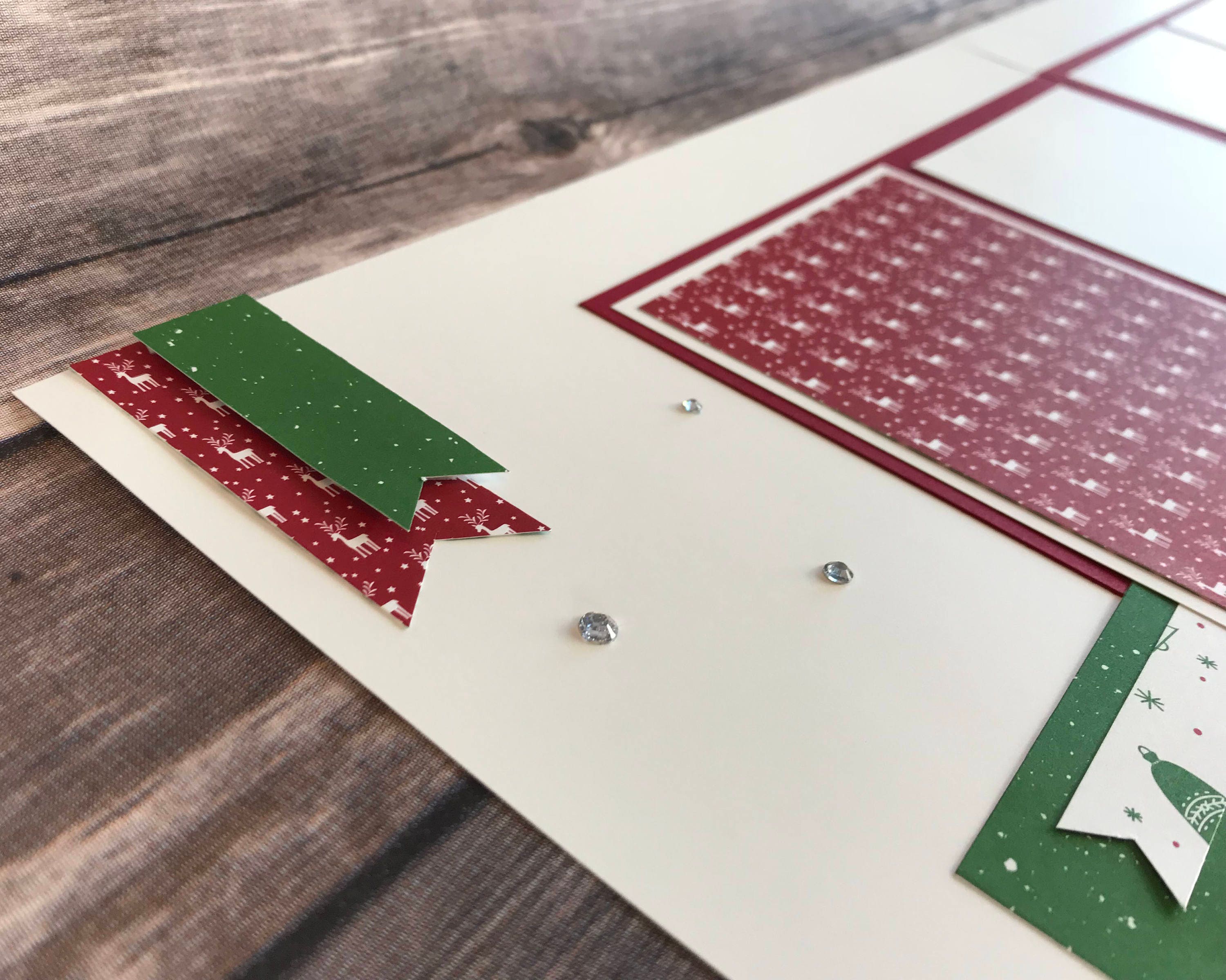 Christmas Layout Merry and Bright Pre-cut 2-page 12x12 - Etsy