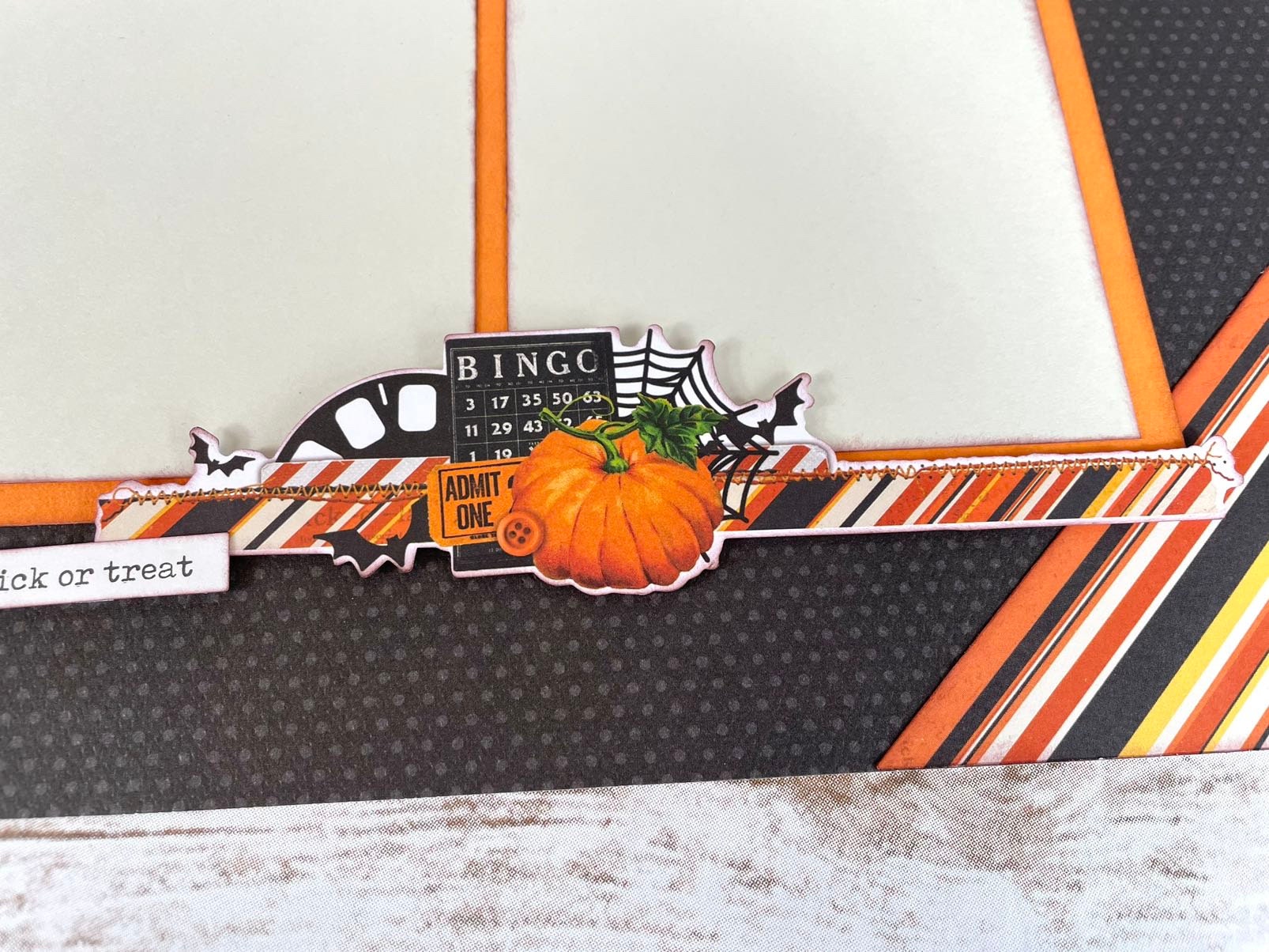 Halloween Boo to You Halloween Layout Simple Pages Series - Etsy