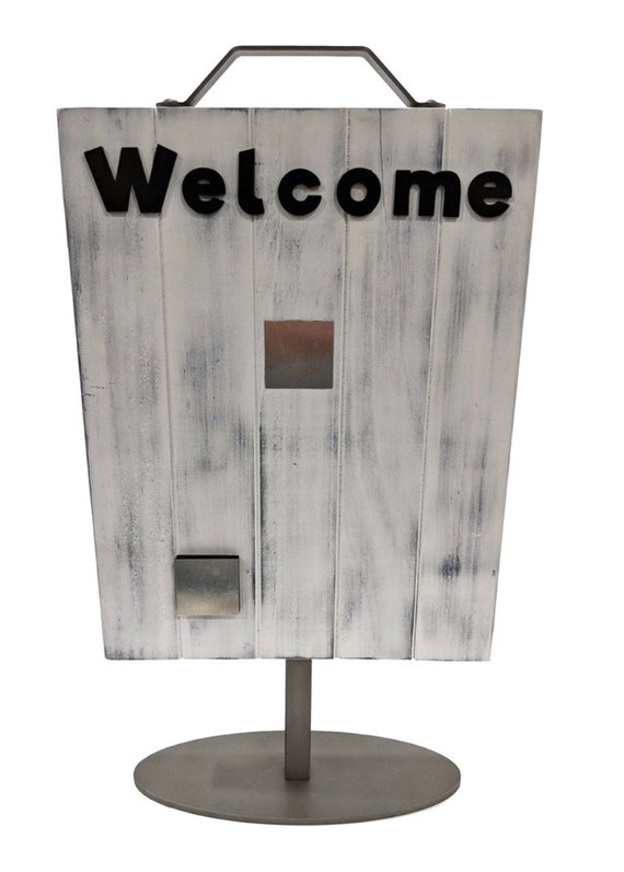 Welcome Sign Stand Wood Home Decor - Etsy