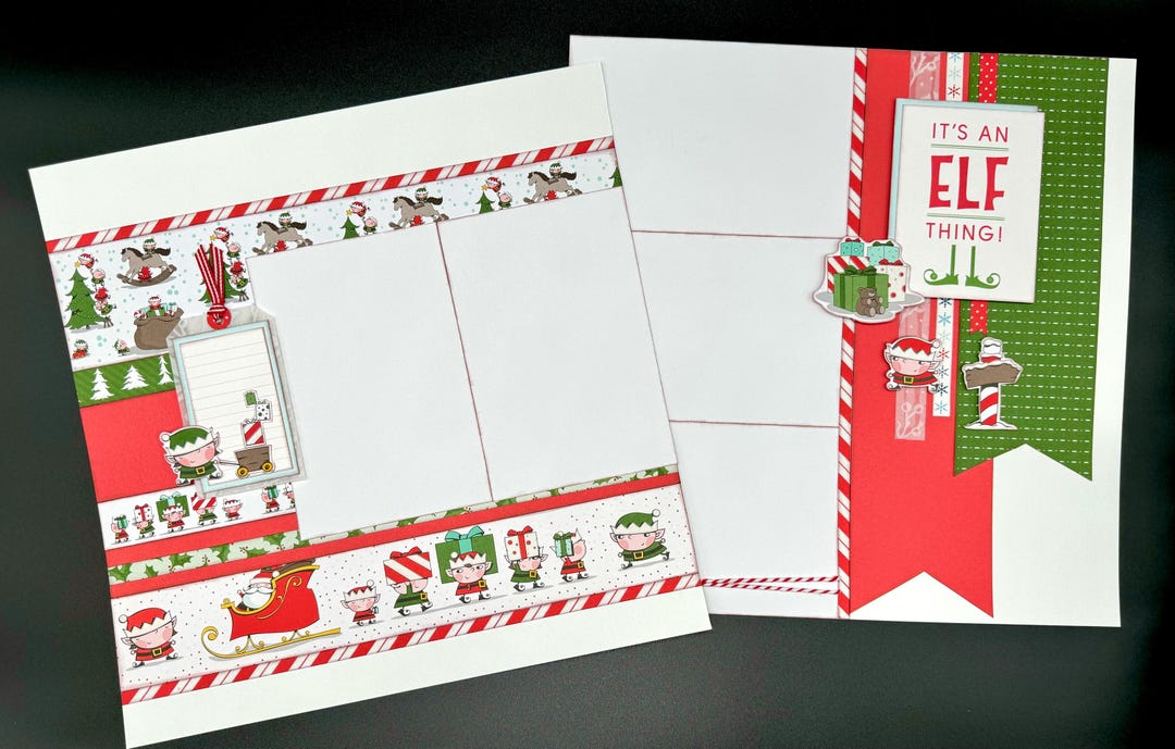 Santa’s Workshop - It’s an Elf Thing - Christmas Layout - DIY 2-page ...
