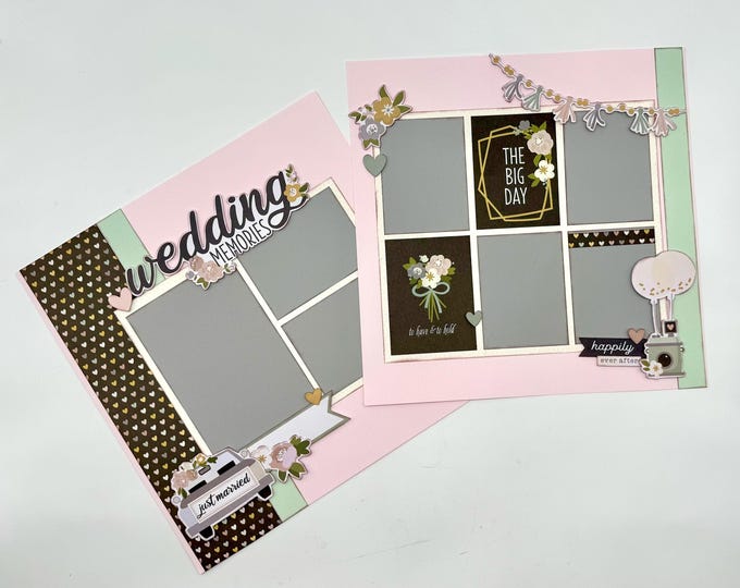 Wedding Memories - Simple Pages Series - 2-page DIY Layout Kit ...