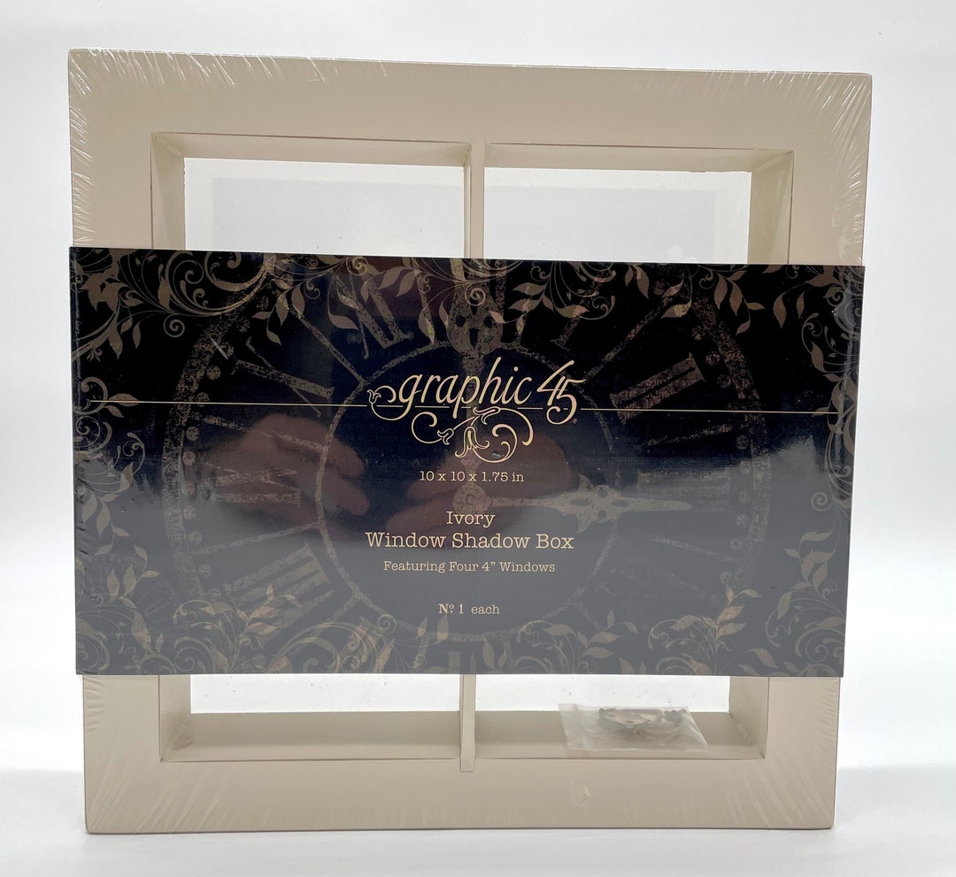 Ivory Window Shadow Box Frame - Graphic 45 - Etsy