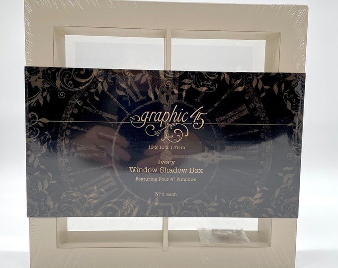 Ivory Window Shadow Box Frame - Graphic 45 - Etsy