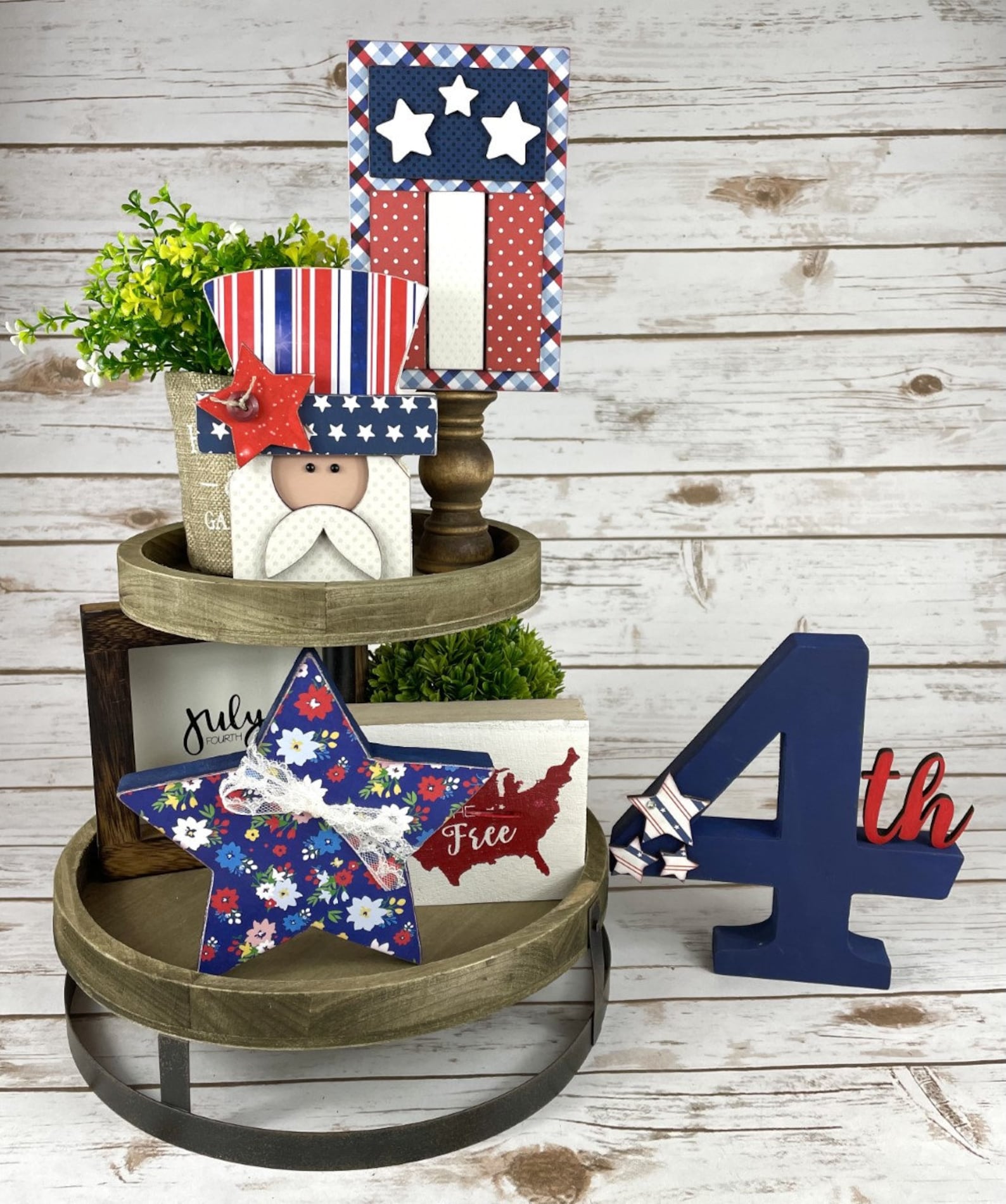 Uncle Sam 4th of July DIY home Interchangeable | Etsy