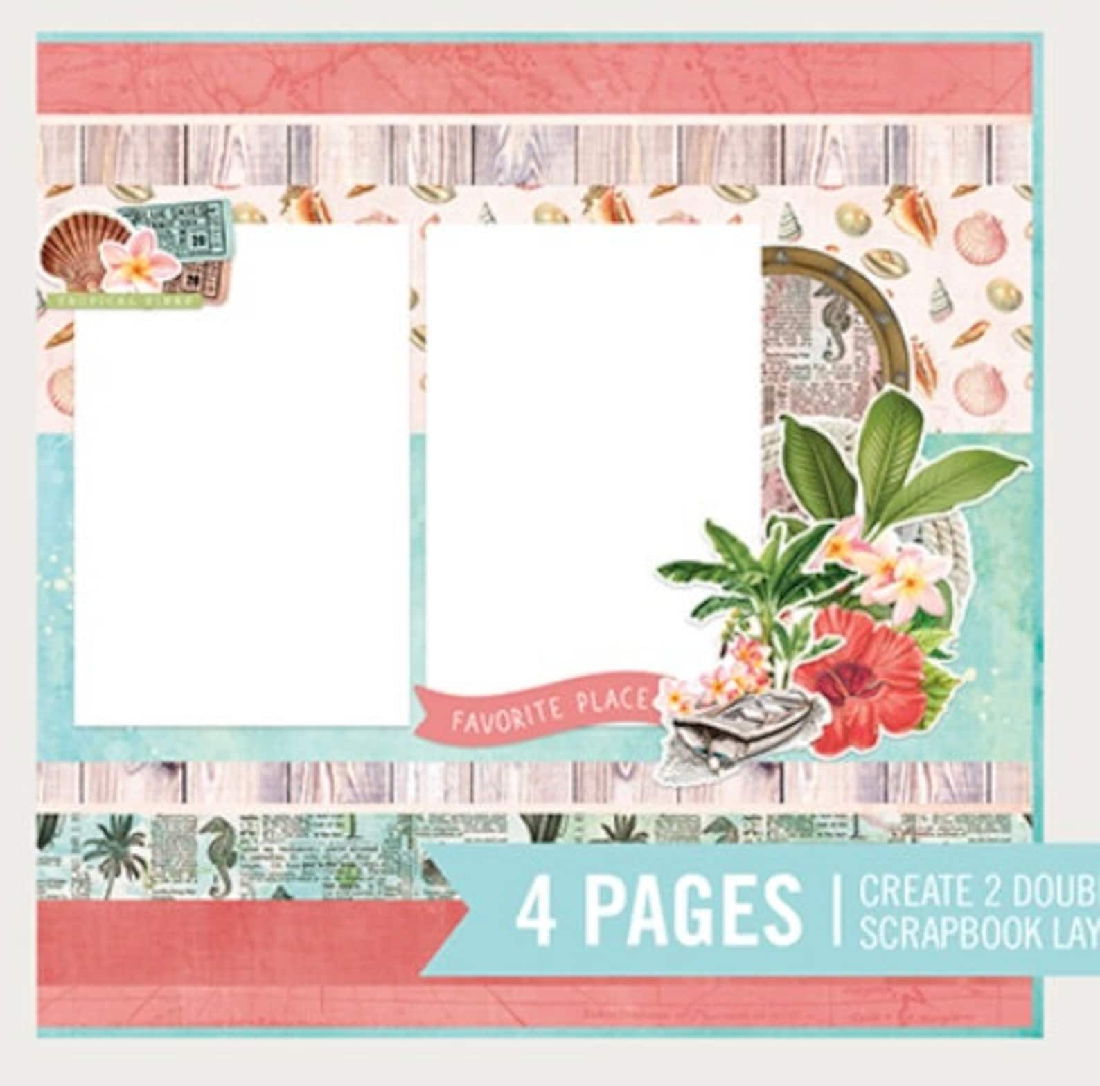 Beachy Simple Stories Simple Pages Page Kit 4-page DIY - Etsy