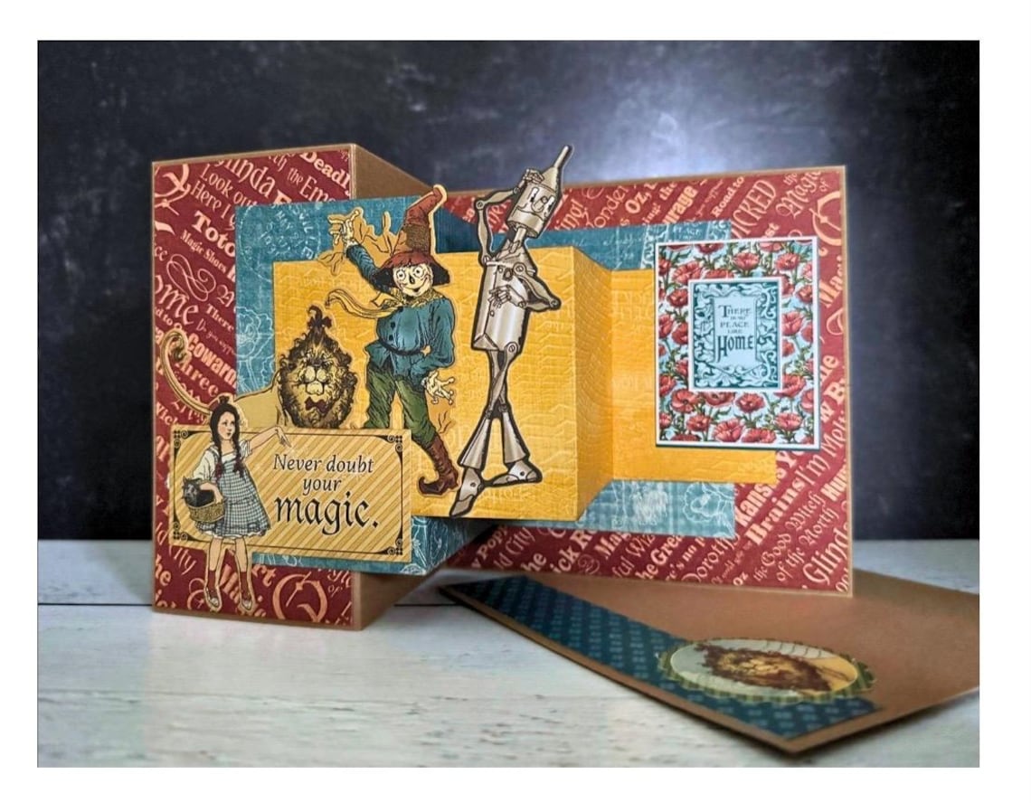 Wonder of Oz - Triple Z-fold DIY Card Kit - Graphic 45 - Etsy