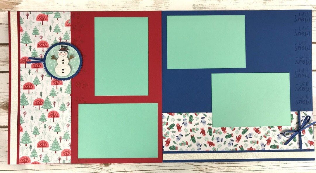Let It Snow - Snowman Layout DIY Kit - Etsy