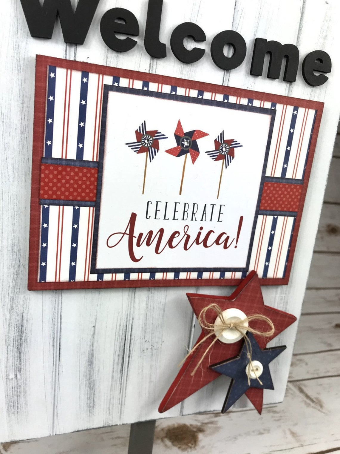 Welcome Sign Stand Wood Home Decor | Etsy