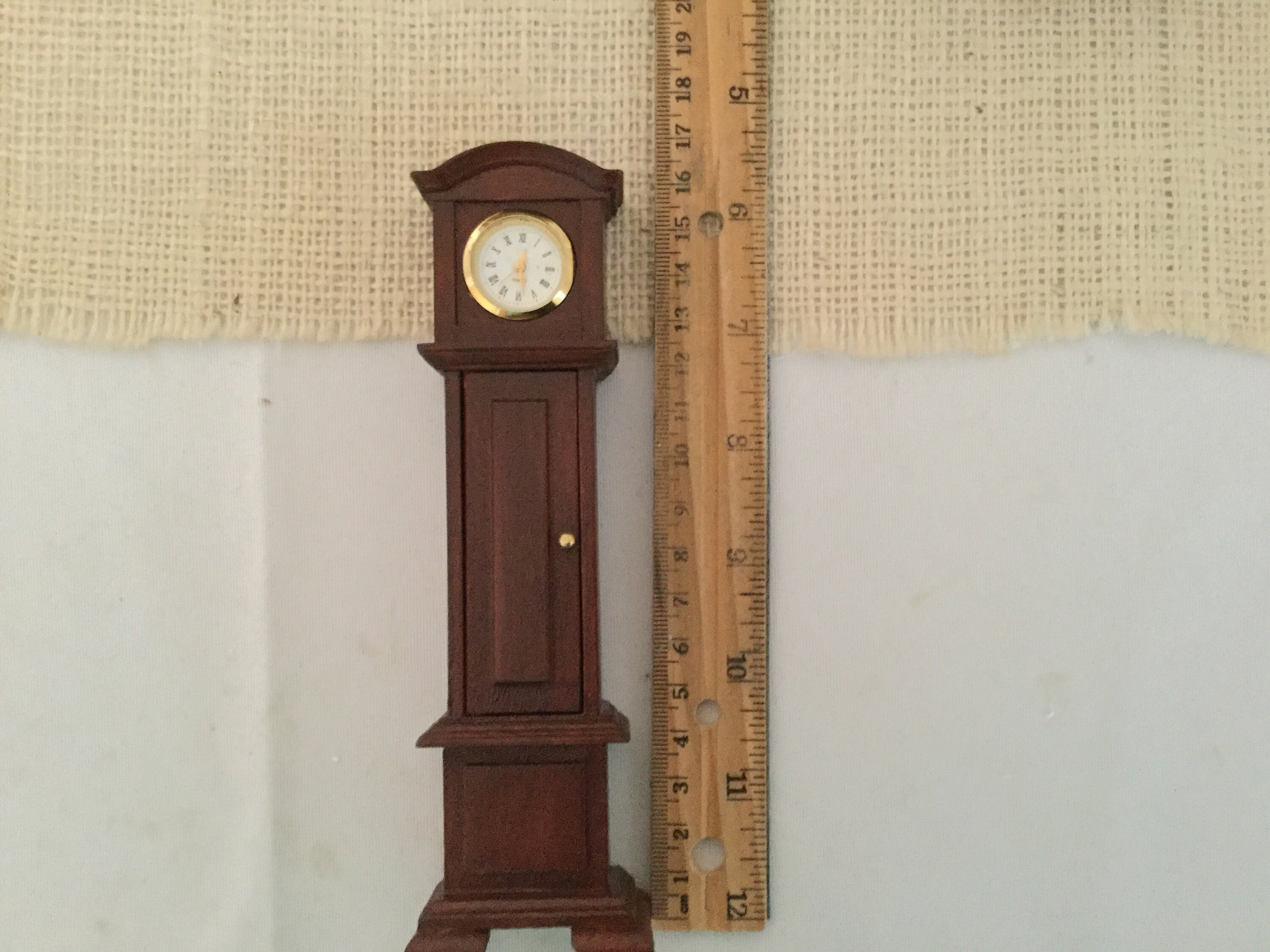Dollhouse Working Grandfather Clock in Mahogany for 1:12 Scale | Etsy