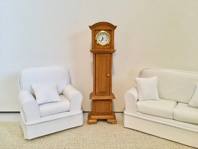 Dollhouse Working Grandfather Clock in Oak for 1:12 Scale - Etsy