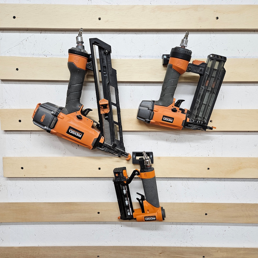 Universal Nail Gun Wall Mount -T2 Hook *french Cleat and Screw to Wall ...