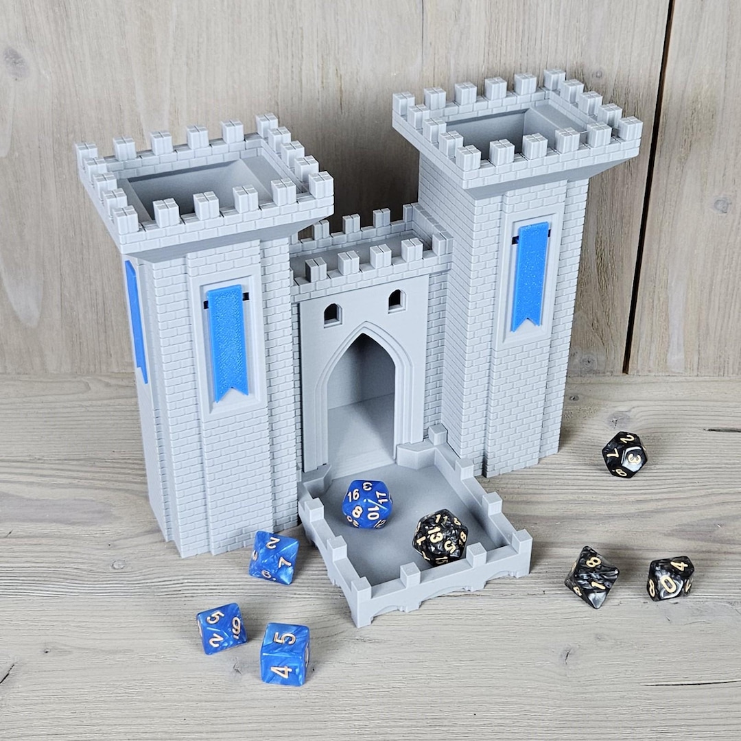 Castle Gate Dice Tower & Tray: Tabletop RPG Dice Roller - Etsy
